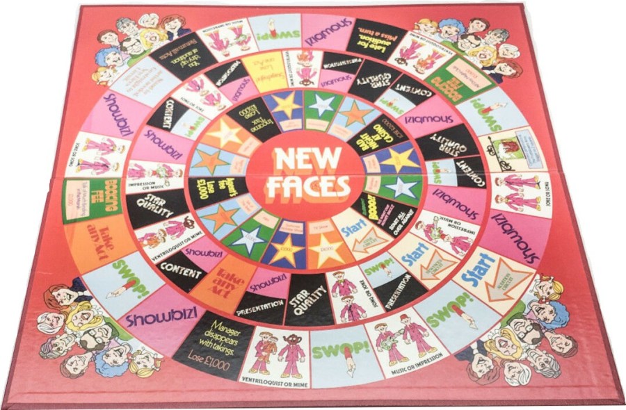 New Faces Board Game – 1975 – You're A Star, Superstar