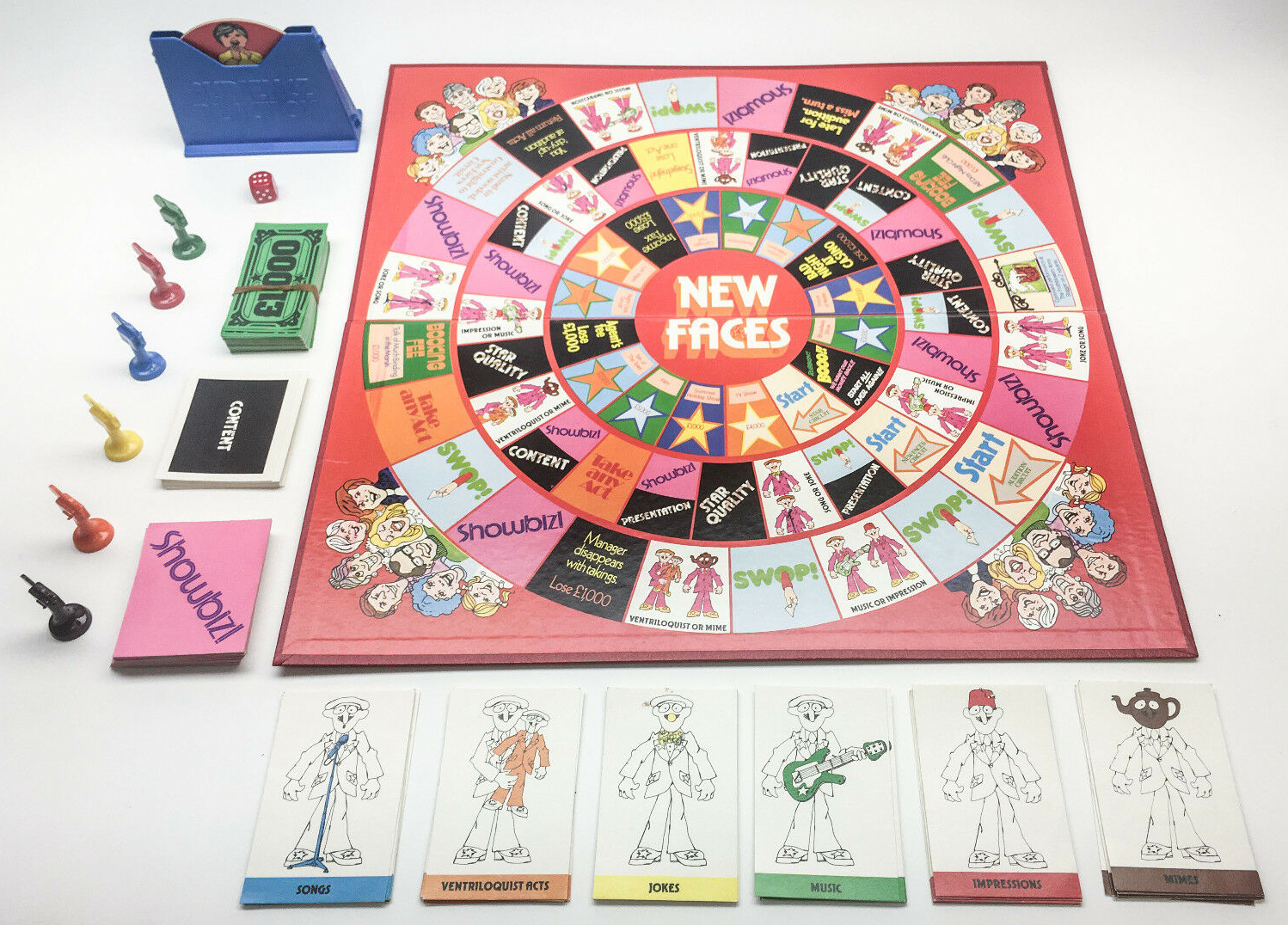New Faces Board Game – 1975 – You're A Star, Superstar